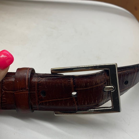 Remo Tulliani | Accessories | Reno Tulliani Brown Croc Embossed Italian ...